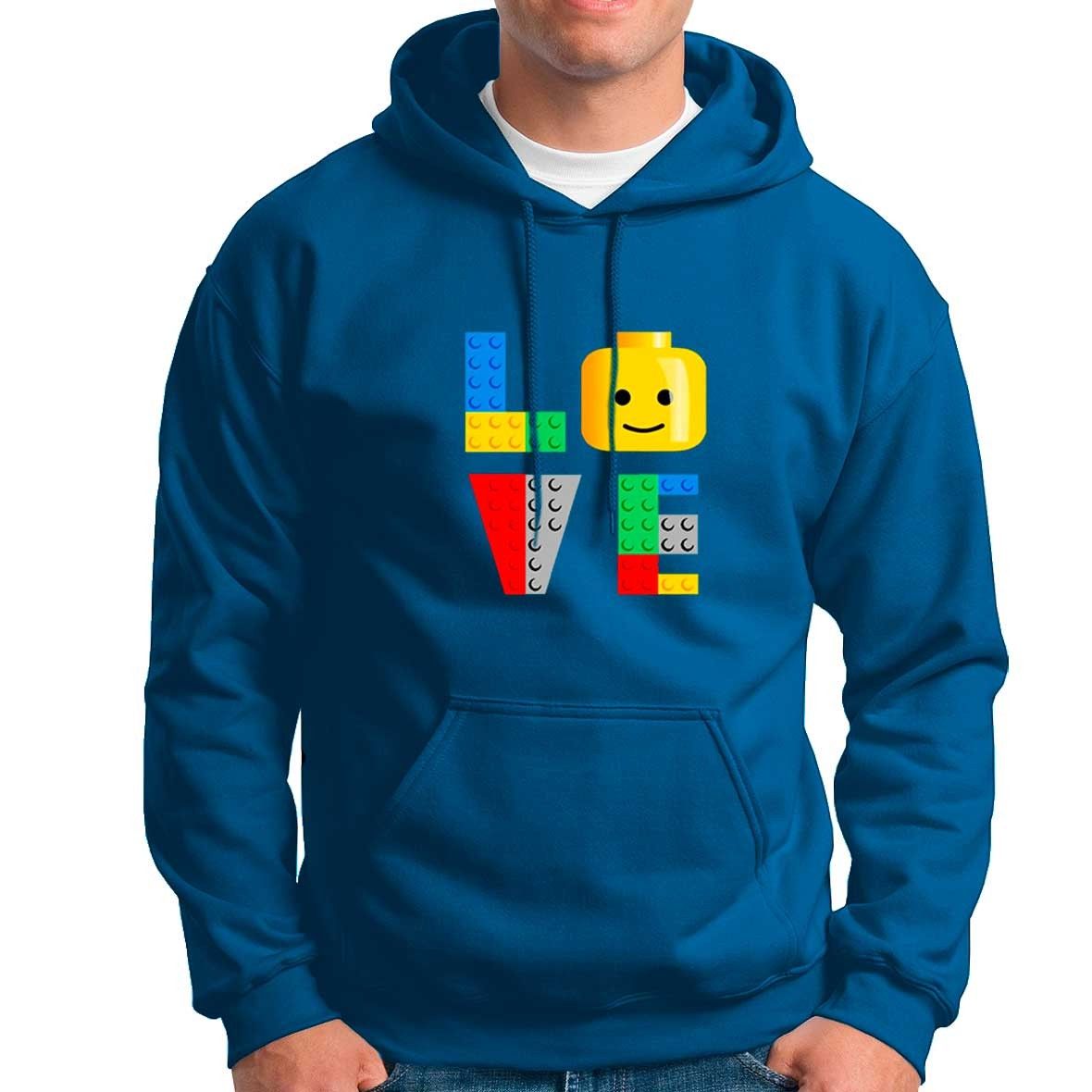 Sudadera Love Lego - Cosas de la Egb-Ropa Ochentera, friki y molona