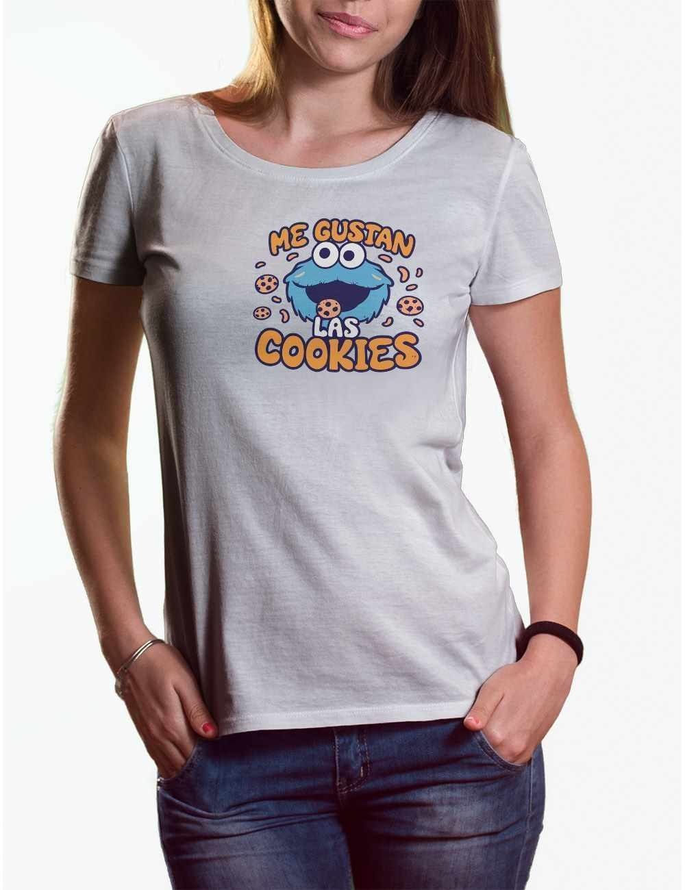 Camiseta Me Gustan las Cookies - Cosas de la Egb-Ropa Ochentera, friki ...
